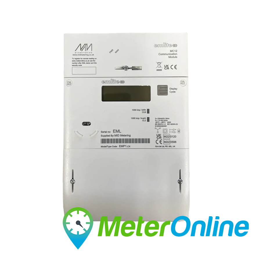 EMP1.CX Three Phase Current Transformer Meter with MeterOnline ...