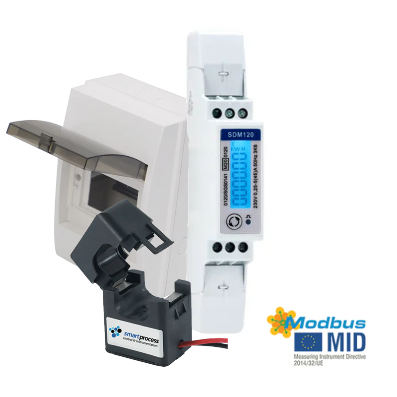 Bundle: SDM120CT-MOD-MID & 4 WAY ENCLOSURE & CT